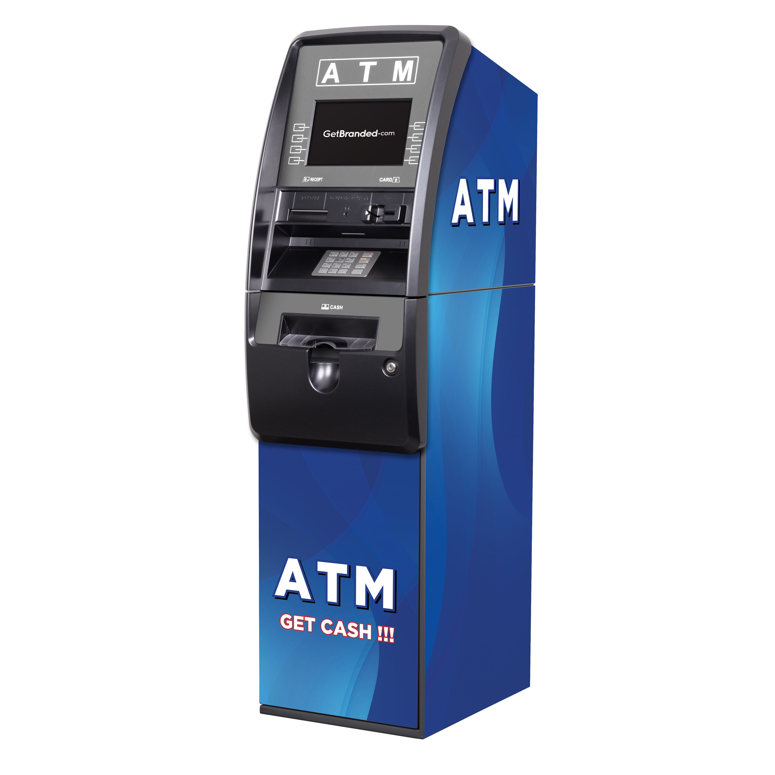 Generic ATM Get Cash Here Wrap - Blue | GetBranded.com