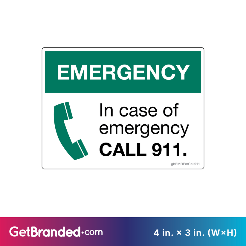 In Case of Emergency Decal | GetBranded.com