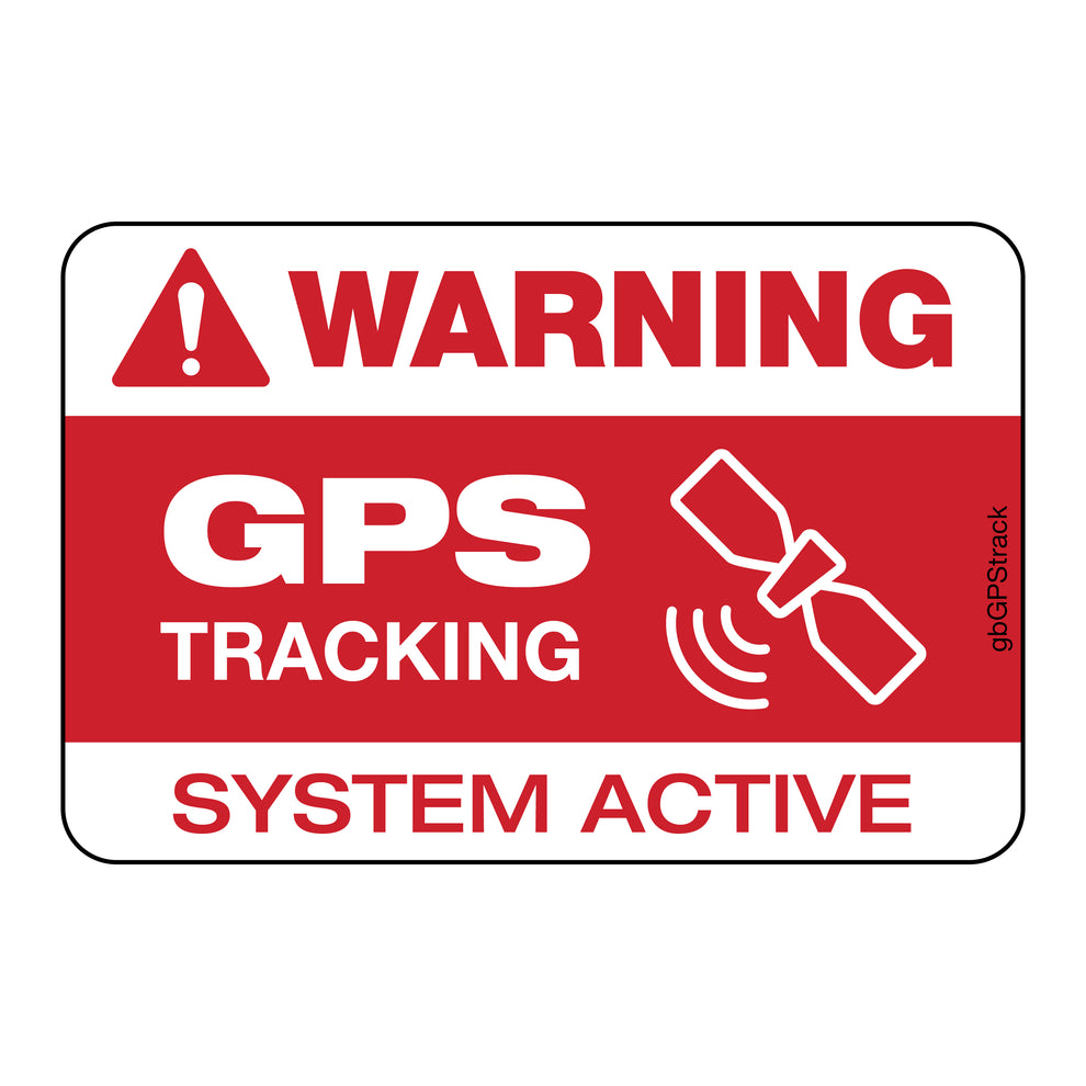 GPS Tracking System Decal | GetBranded.com