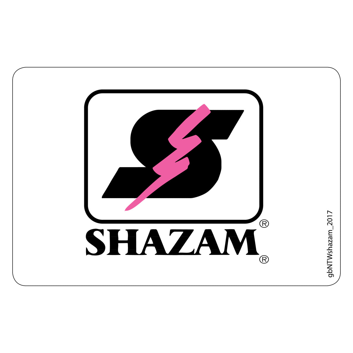 Shazam Network Decal - Pink | GetBranded.com