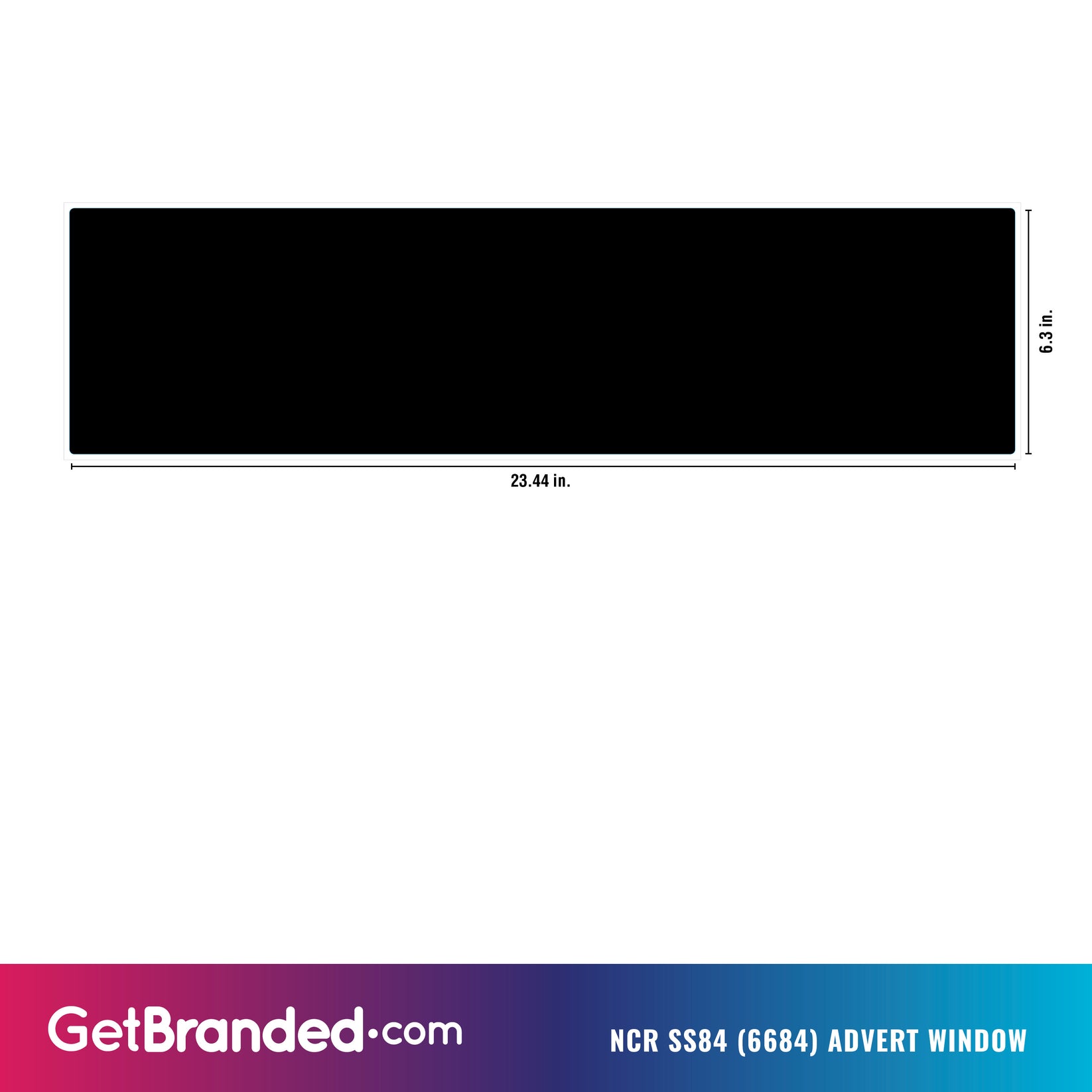 NCR SS84 (6684) ATM/ITM Advertising Window – GetBranded.com