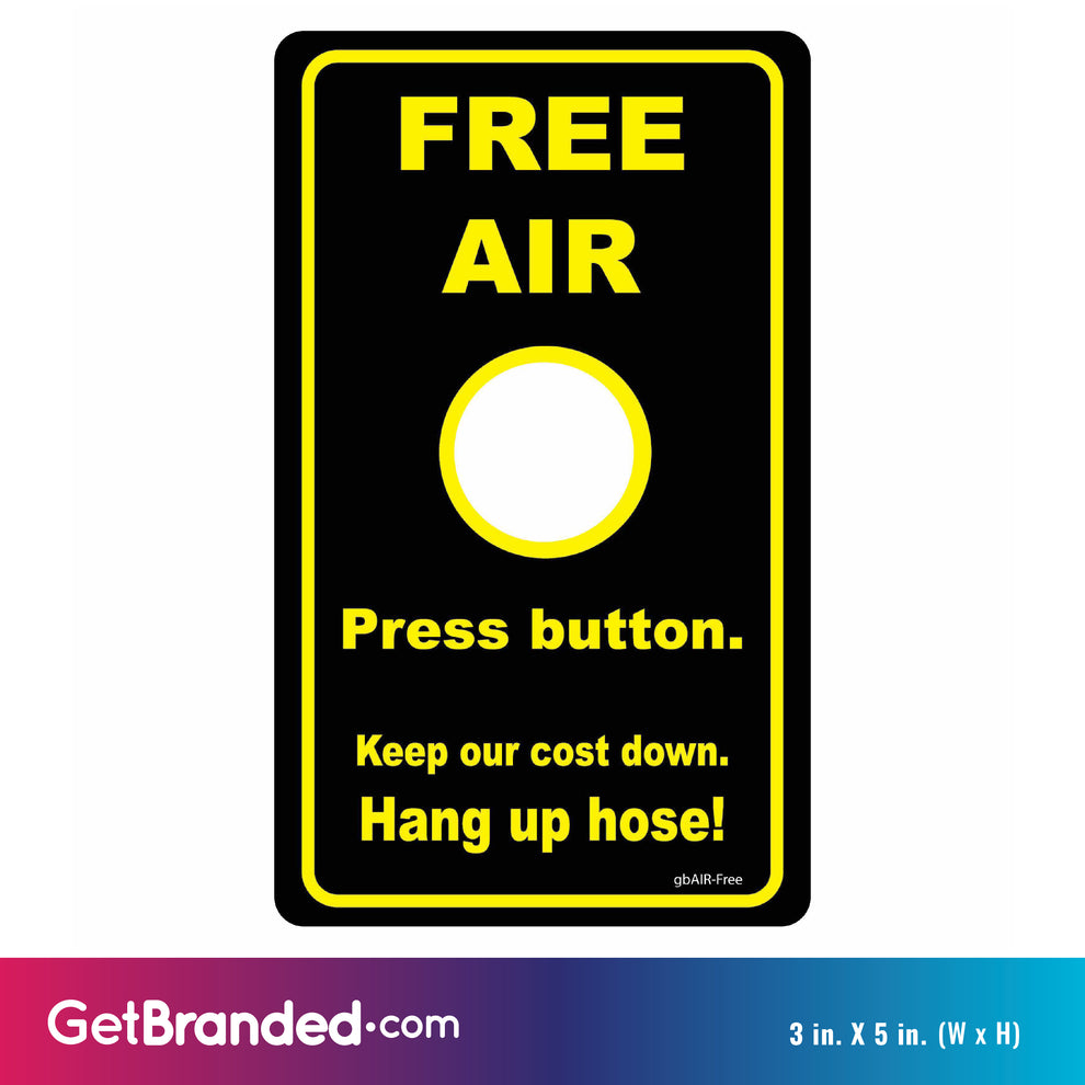 Free Air Decal | GetBranded.com