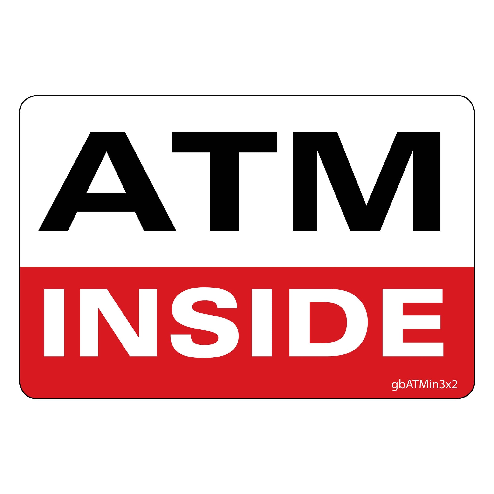 ATM Inside Decal Two Sizes Available | GetBranded.com