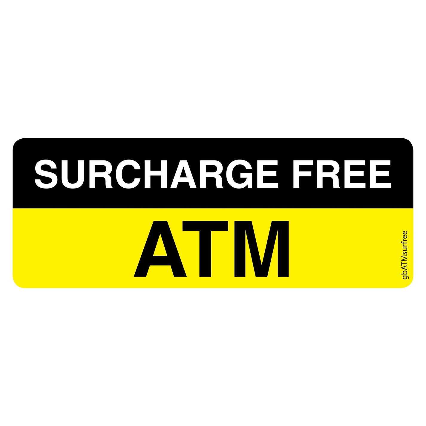 Surcharge Free ATM Decal | GetBranded.com