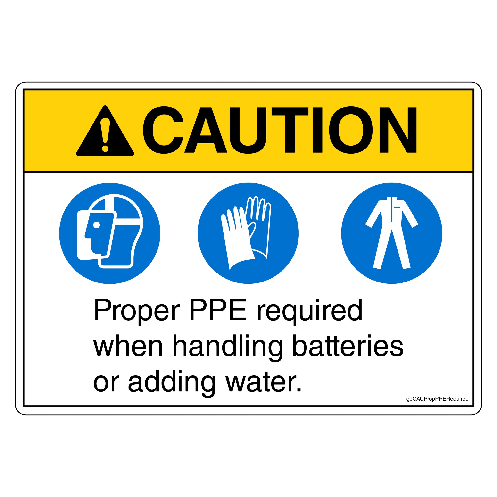 Proper PPE Required Decal | GetBranded.com