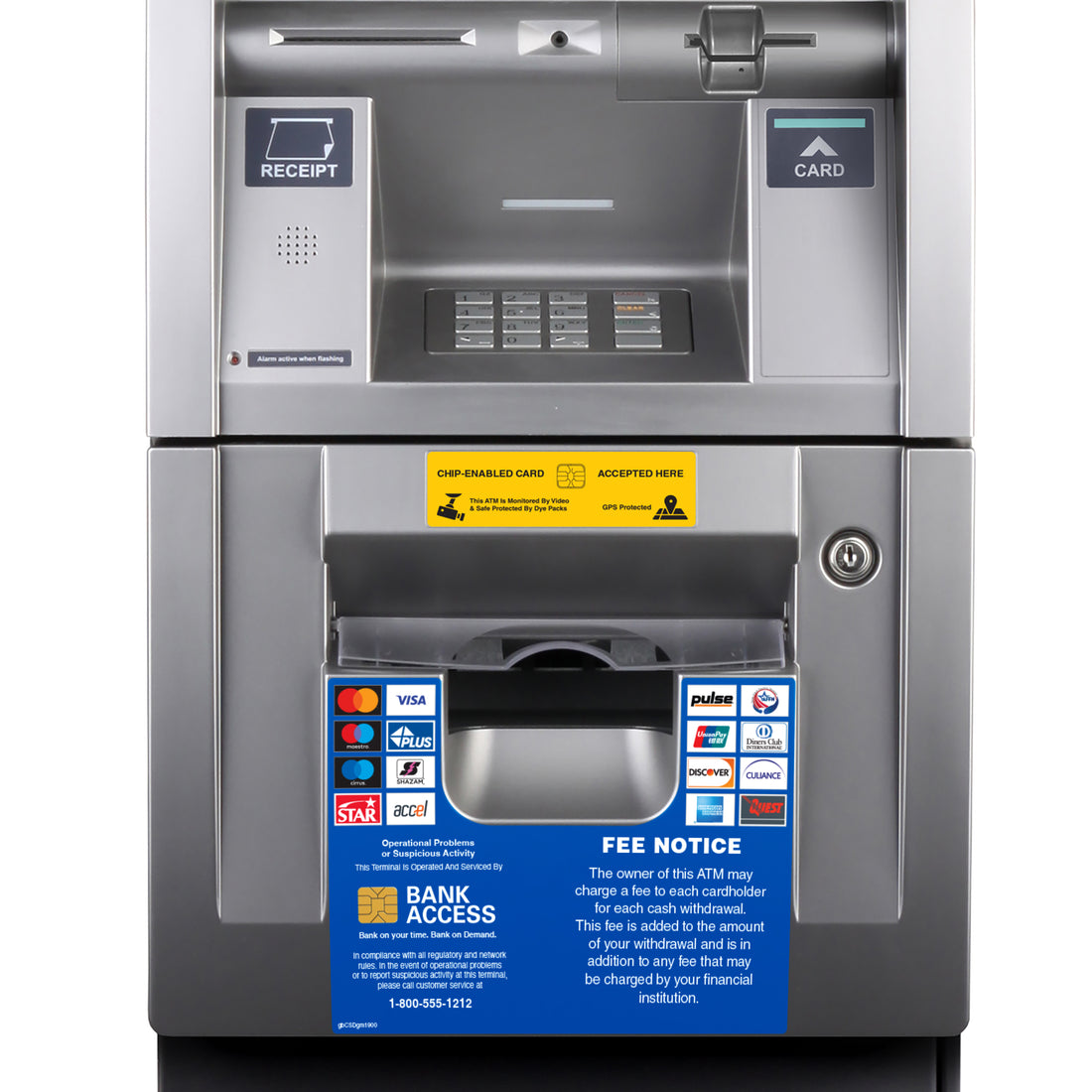 Genmega 1900 Dispenser Decal | GetBranded.com