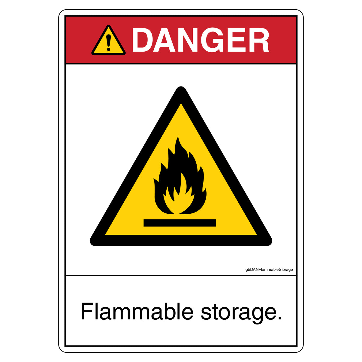 Flammable Storage Danger Decal | GetBranded.com