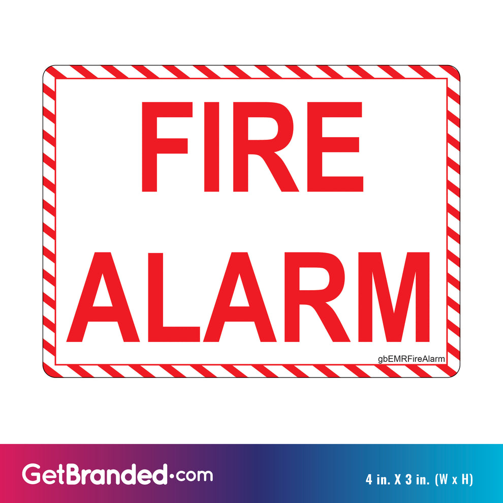 Fire Alarm Decal | GetBranded.com